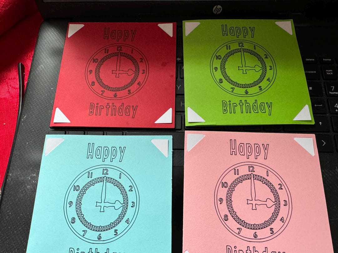 Arsenal Birthday Clock Homemade Theme Cards - Etsy