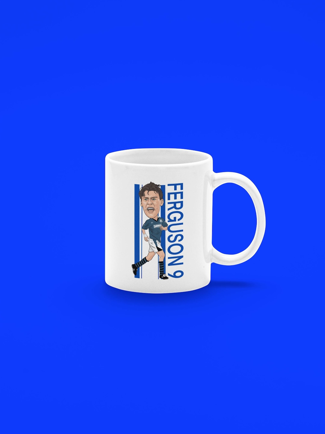 Everton Cartoon Duncan Ferguson Fan Art Made White 11oz Mug - Etsy