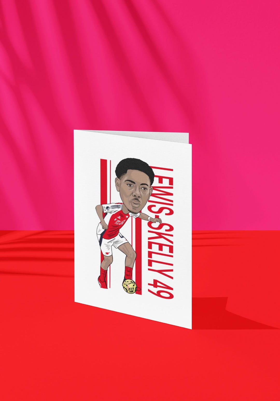 Arsenal Cartoon Myles Lewis-skelly Fan Made Birthday Card - Etsy