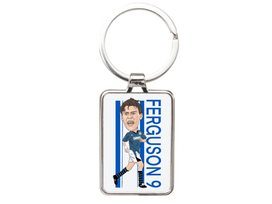 Everton Cartoon Duncan Ferguson Fan Art Made Keyring - Etsy
