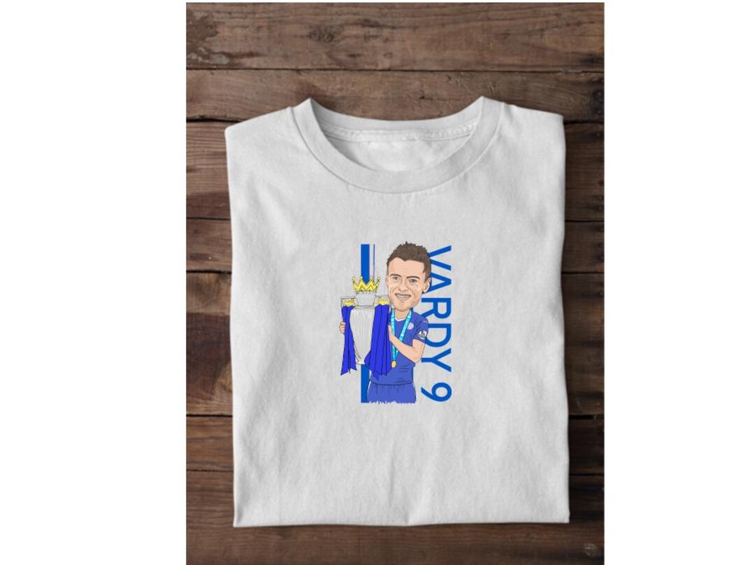 Jamie Vardy Cartoon Fan Art Made T-shirt - Etsy