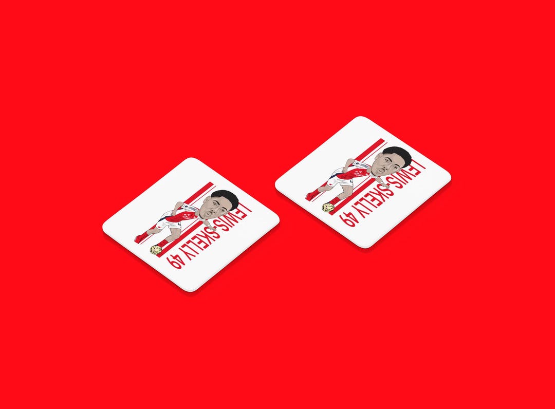 Arsenal Cartoon Myles Lewis-skelly Fan Art Made MDF Coaster - Etsy
