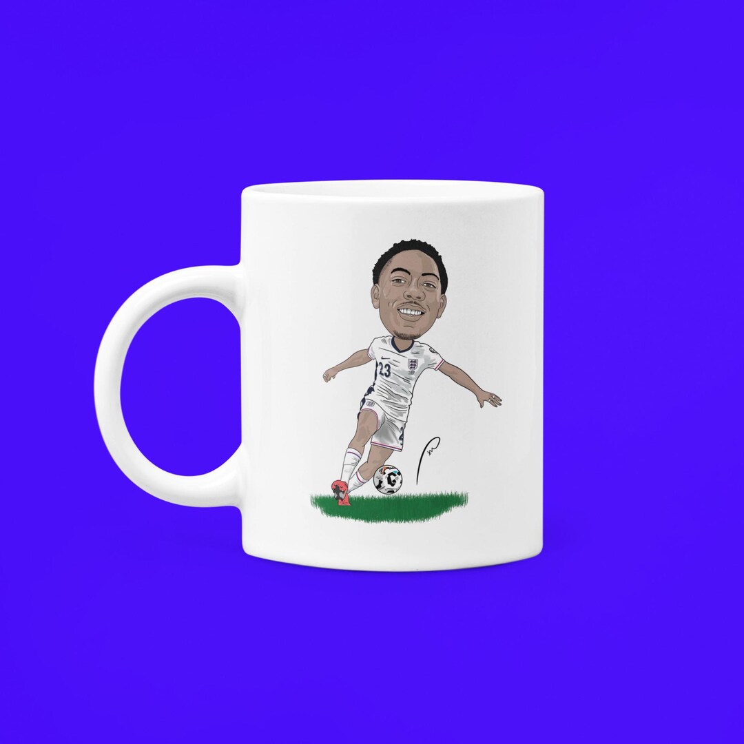 England Cartoon Myles Lewis-skelly Fan Art Made White Mug 11OZ - Etsy