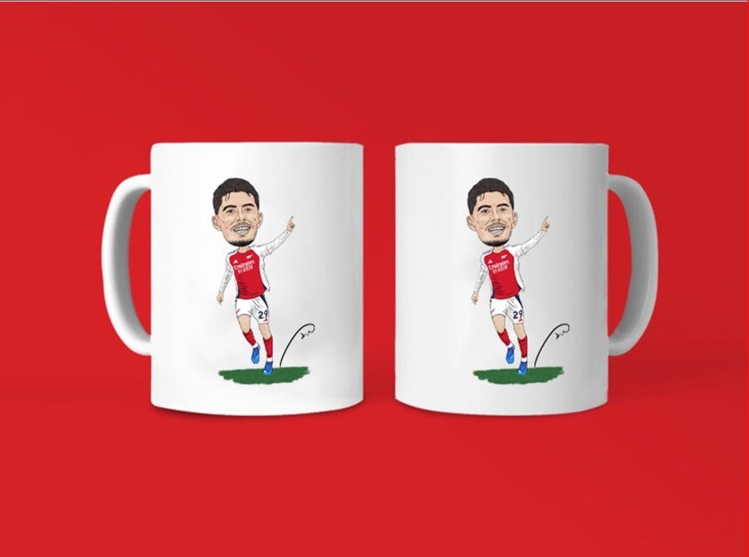 Arsenal Cartoon Kai Havertz Fan Art Made White Mug 11OZ - Etsy UK