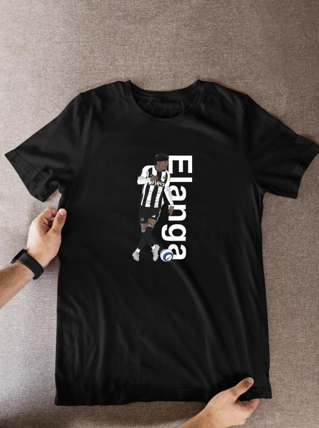 Newcastle United Cartoon Anthony Elanga T-shirts Fan Art Made - Etsy UK