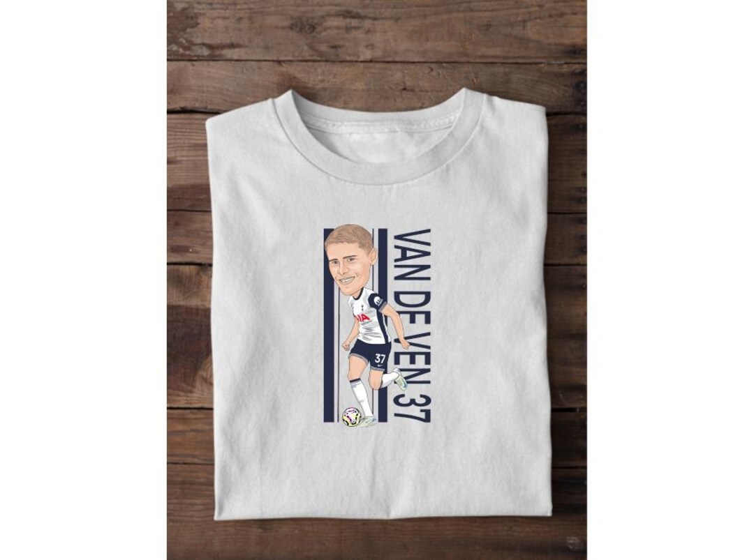 Tottenham Cartoon Micky Van De Ven Fan Made T-shirts - Etsy