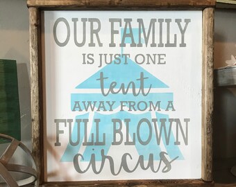 Funny family sign | Etsy