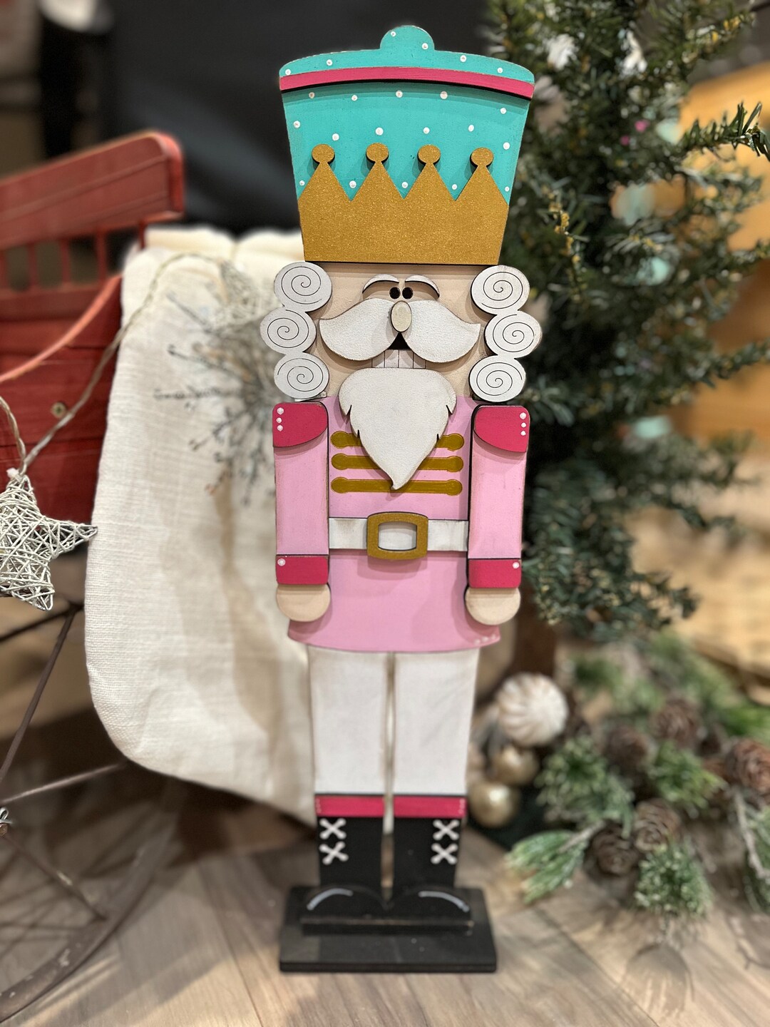 Standing Nutcracker Shelf Sitter - Etsy