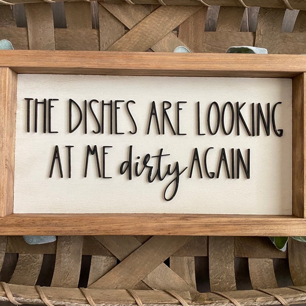 Dishes Sign - Etsy