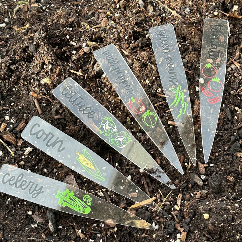 Vegetable Stakes - Etsy
