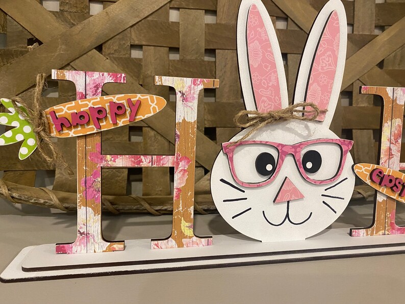 Digital SVG File Laser Ready Standing Bunny Hop Sign | Etsy