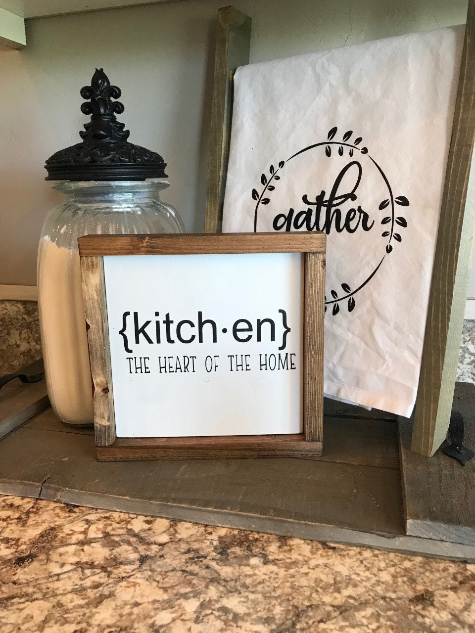 Wood Sign Kitchen Wood Sign Farmhouse Style Rustic Home | Etsy