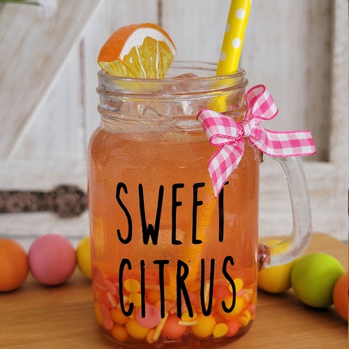 OCEAN WATER Fake Drink in Mini Mason Jars With Faux Ice Cubes | Etsy