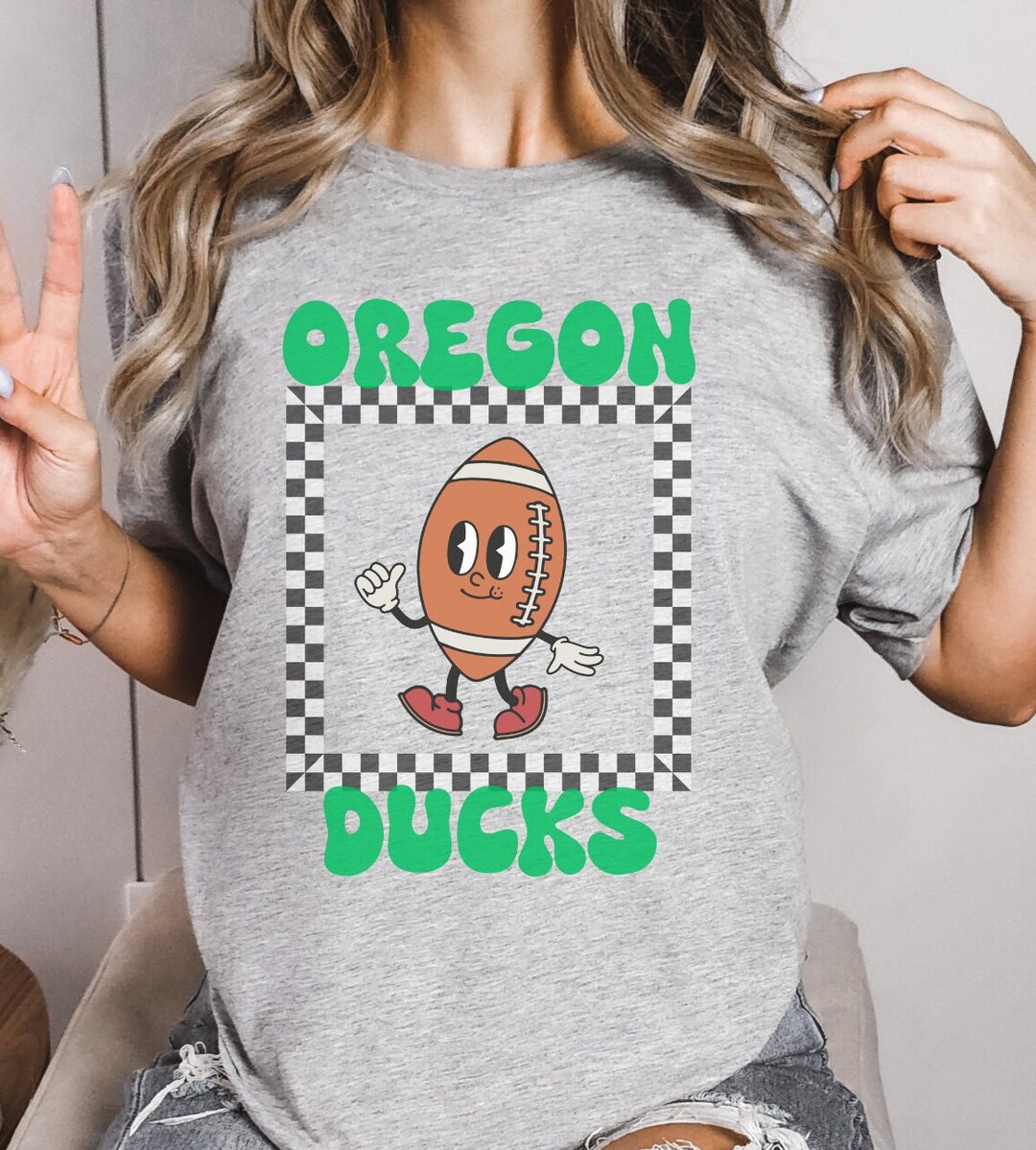 Retro Vintage Football Shirt. Oregon Ducks Shirt. Wear Yellow - Etsy