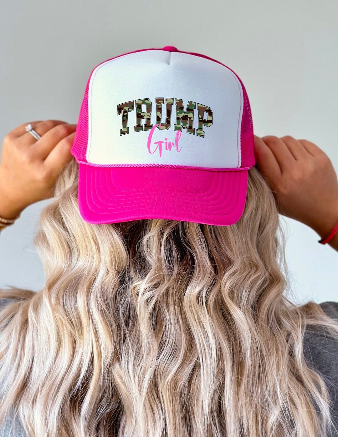 Trump Girl Trucker Hat. Trump 2024 Hat. Trump '24 Hat. Make America ...