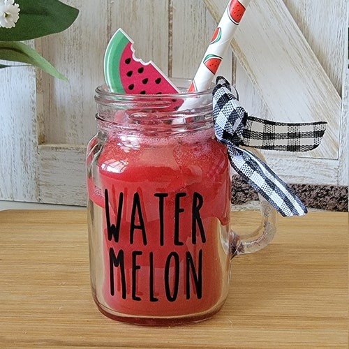 OCEAN WATER Fake Drink in Mini Mason Jars With Faux Ice Cubes - Etsy