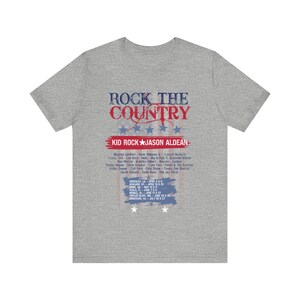 Rock the Country 2024 Concert Shirt. Jason Aldean and Kid Rock Concert ...