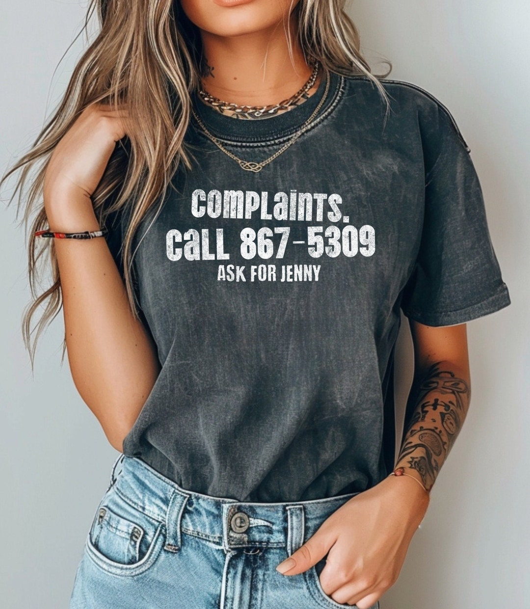 GEX X Funny Call Jenny 867-5309 Shirt. Vintage Comfort Colors Shirt ...