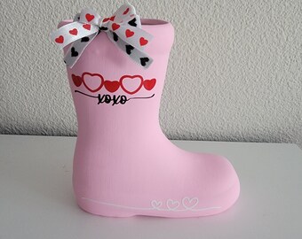 Ceramic Rain Boot Planter - Etsy