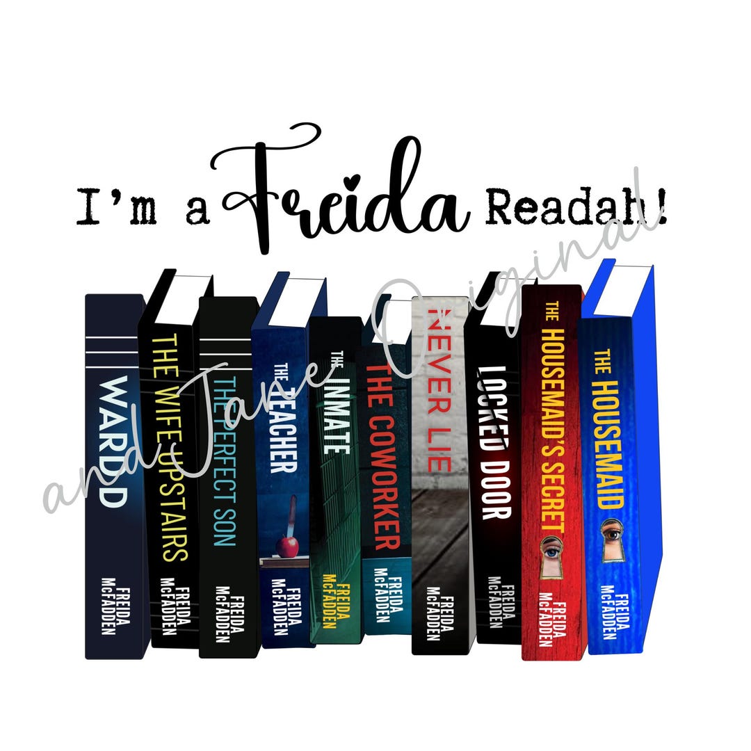 I'm a Freida Readah PNG Digital File. Bookstack PNG File. Instant ...