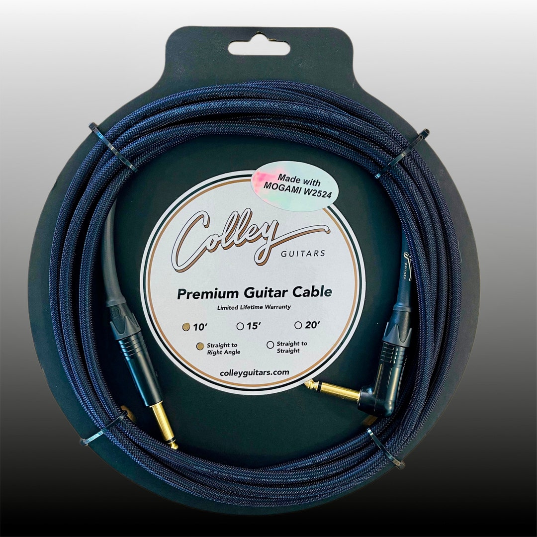 Black Magic Guitar Cable - Standard/mogami Wire - Etsy