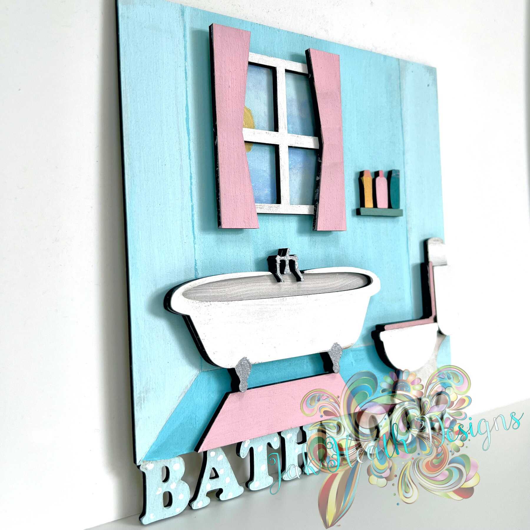 Bathroom Door Sign SVG Great House Warming Gift - Etsy UK