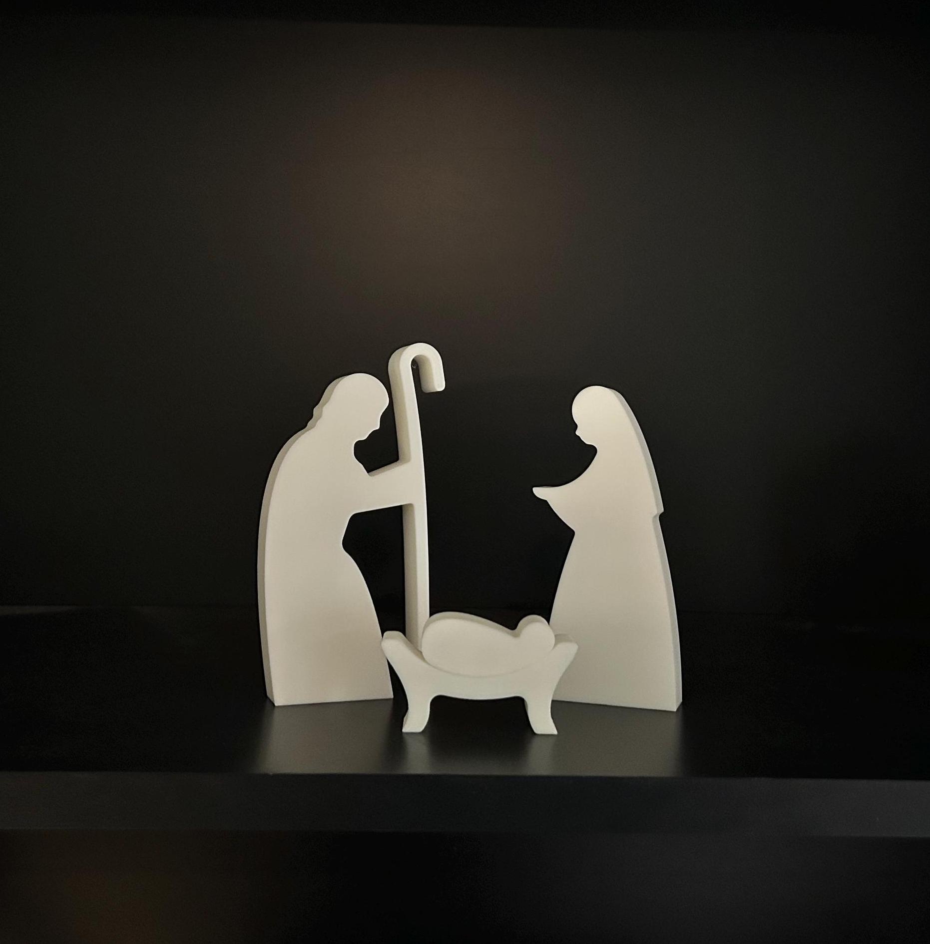 Nativity Scene, Interior Design, Simplistic and Elegant Manger Scene ...