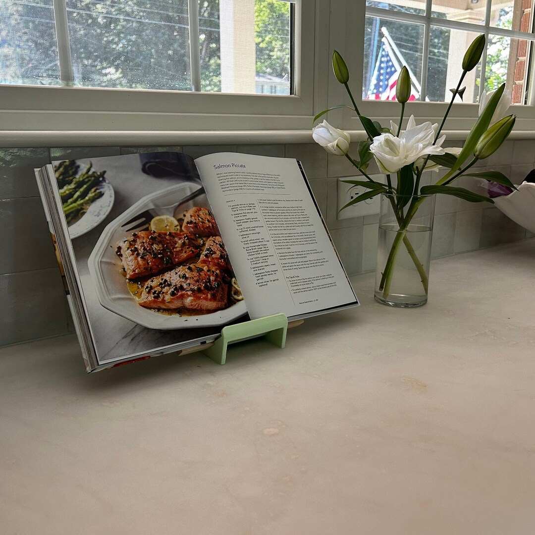 Cookbook Stand, 3D Printed, Cute Kitchen Accessory, Cookbook Holder ...