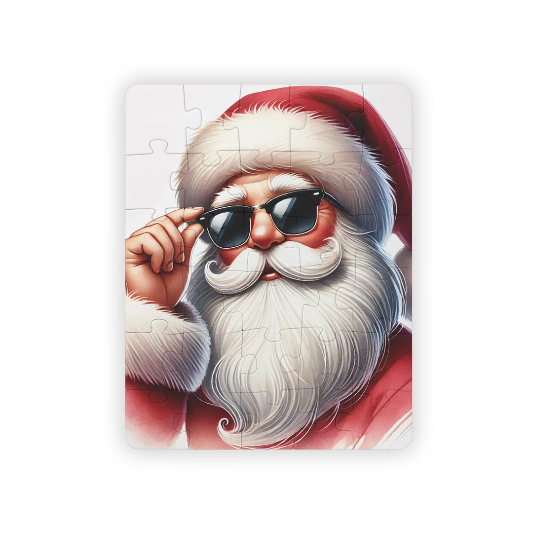 Kids' Puzzle, 30-piece Cool Santa Christmas Gift for Children, Festive ...