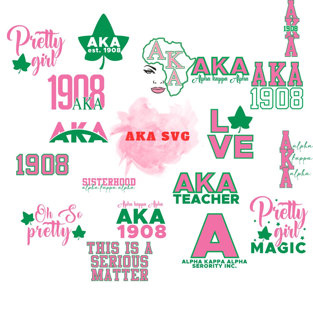 AKA SVG Bundle, AKA SVG, Aka Png, Alpha Kappa Alpha Bundle, Alpha Kappa ...