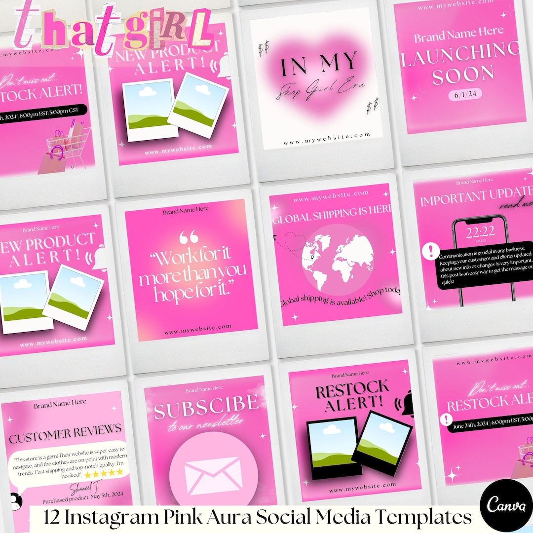 12 Social Media Instagram Templates for Online Small Business | Canva ...