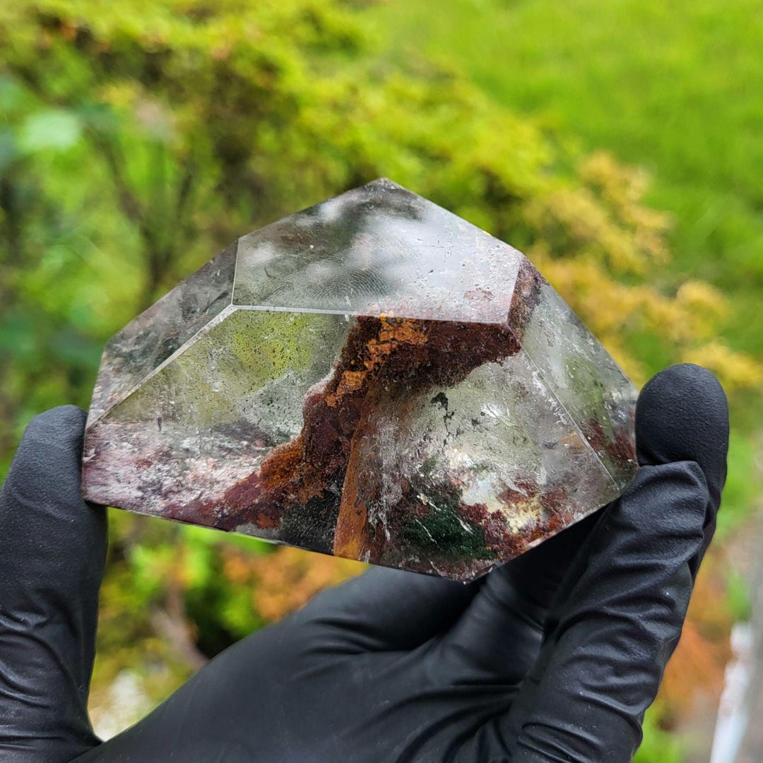 Lodolite Quartz Freeform, Included Quartz, Garden Quartz, Freeform Crystals, Unique Crystal ...
