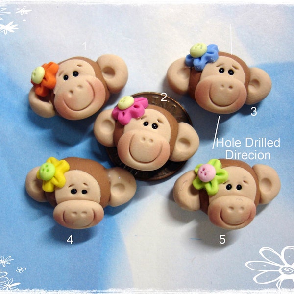 Polymer Clay Monkey - Etsy