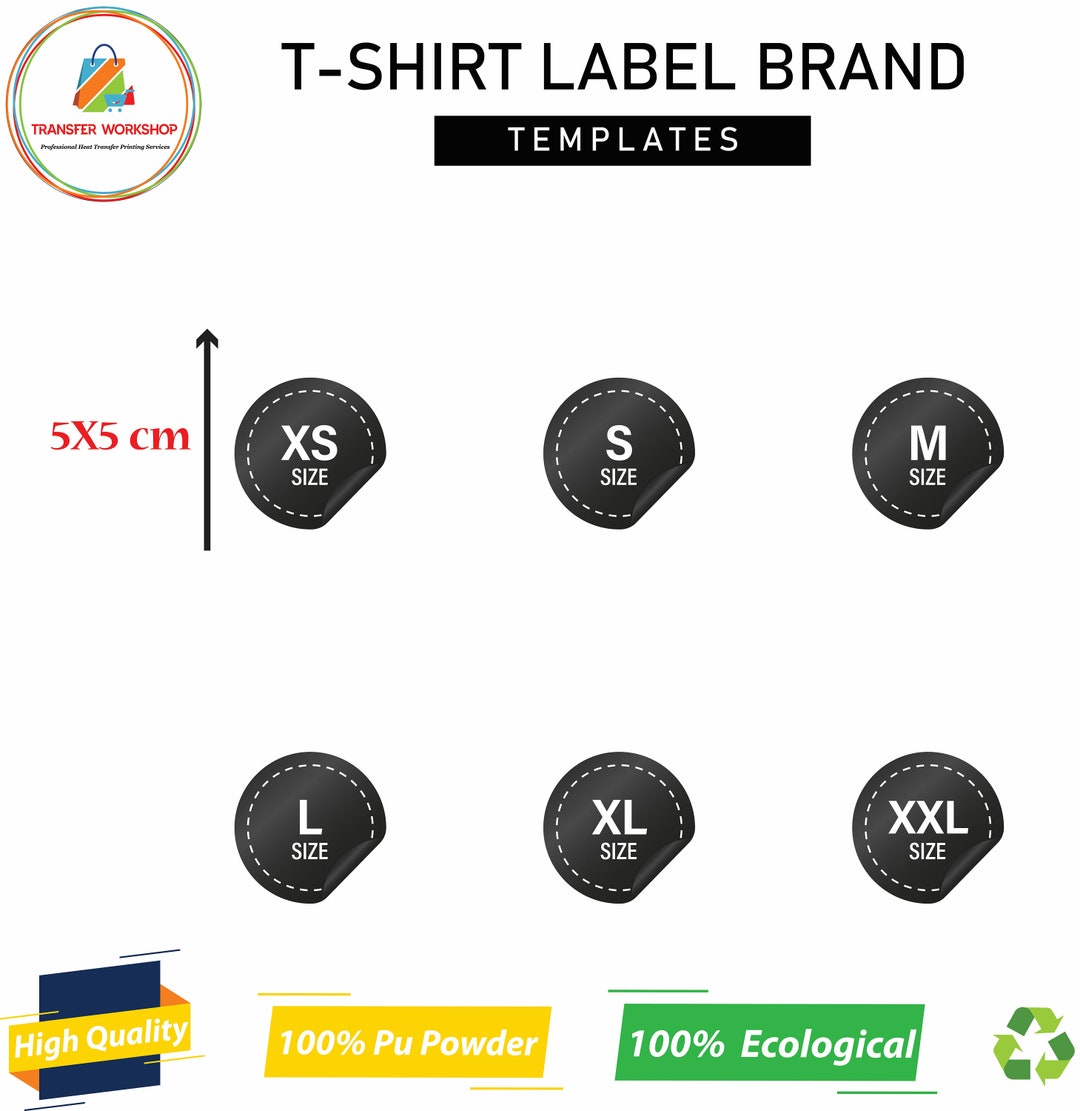 Custom Heat Transfer Labels,dtf Labels,full Colour Print Labels,iron on ...