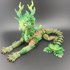 Forest Dragon Fidget Toy 3D Printed Articulated Figure - Etsy