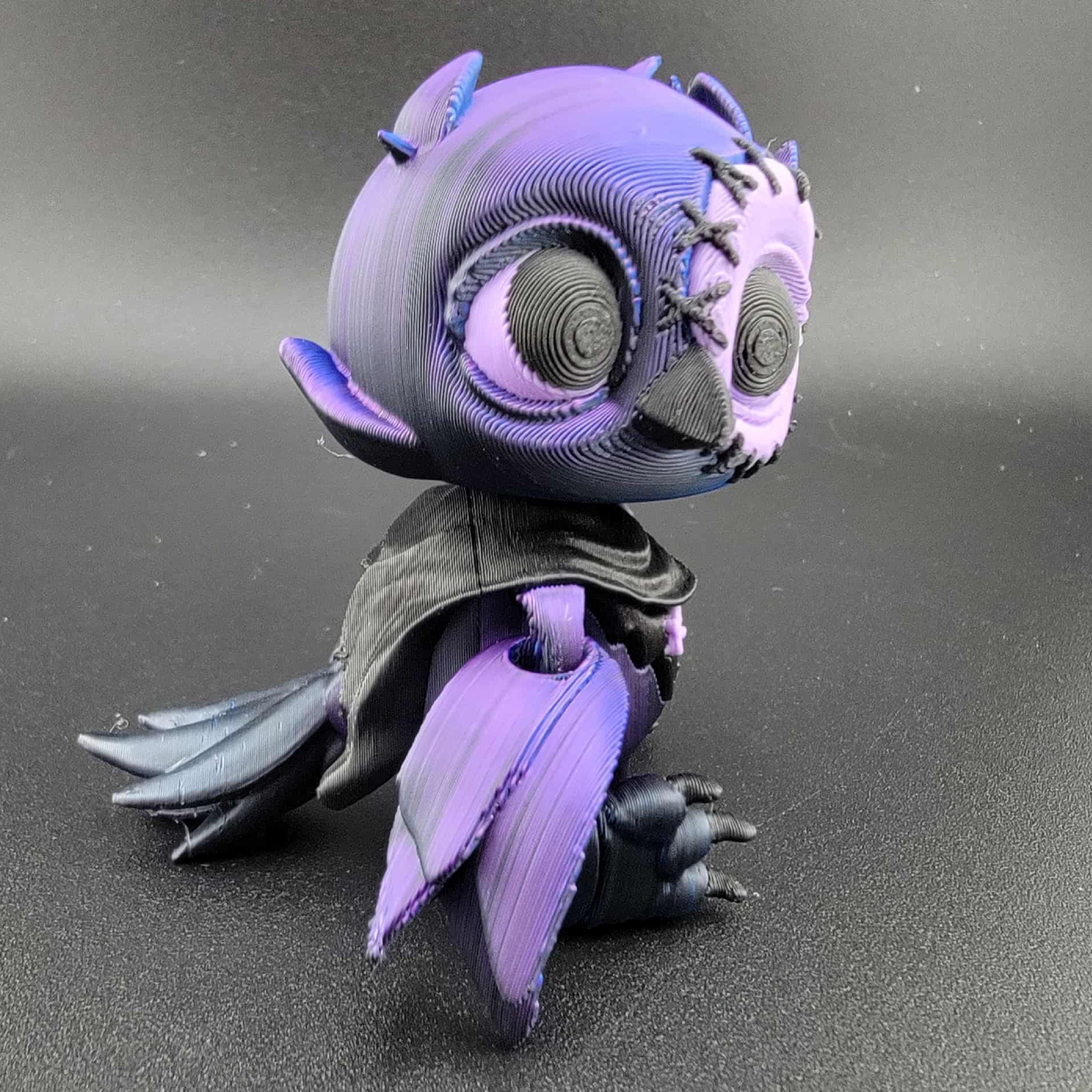 Voodoo Crow Figure | 3D Printed Tricolor Iridescent Raven With ...