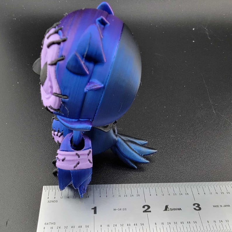 Voodoo Crow Figure | 3D Printed Tricolor Iridescent Raven With ...