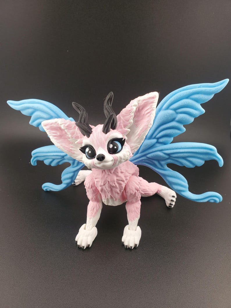 Fairy Fennec Fox 3D Printed Articulated Dragon Fidget Toy - Etsy