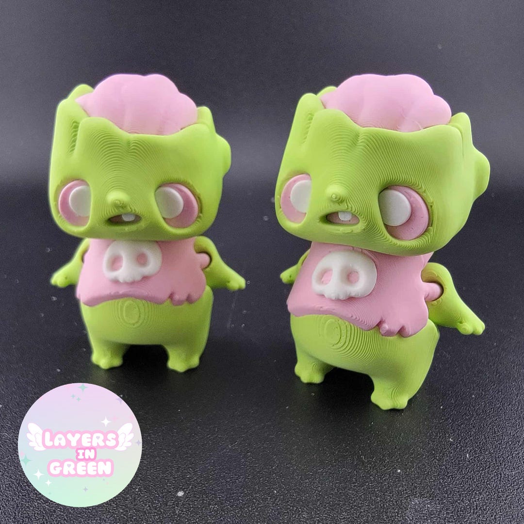 3D Printed Zombie Pixie Figure, Articulated Horror Fidget Toy - Etsy UK