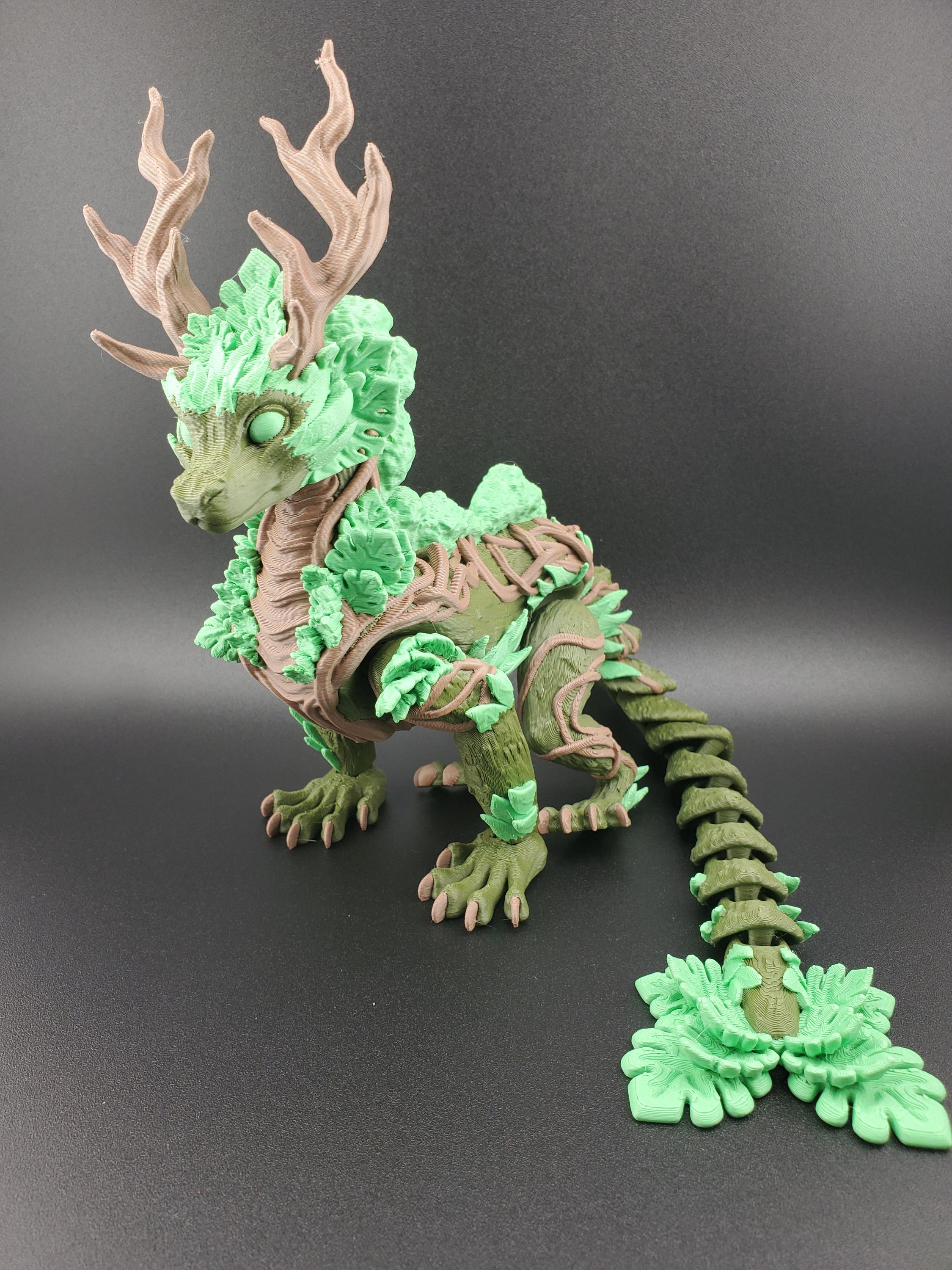Forest Dragon Fidget Toy 3D Printed Articulated Figure - Etsy