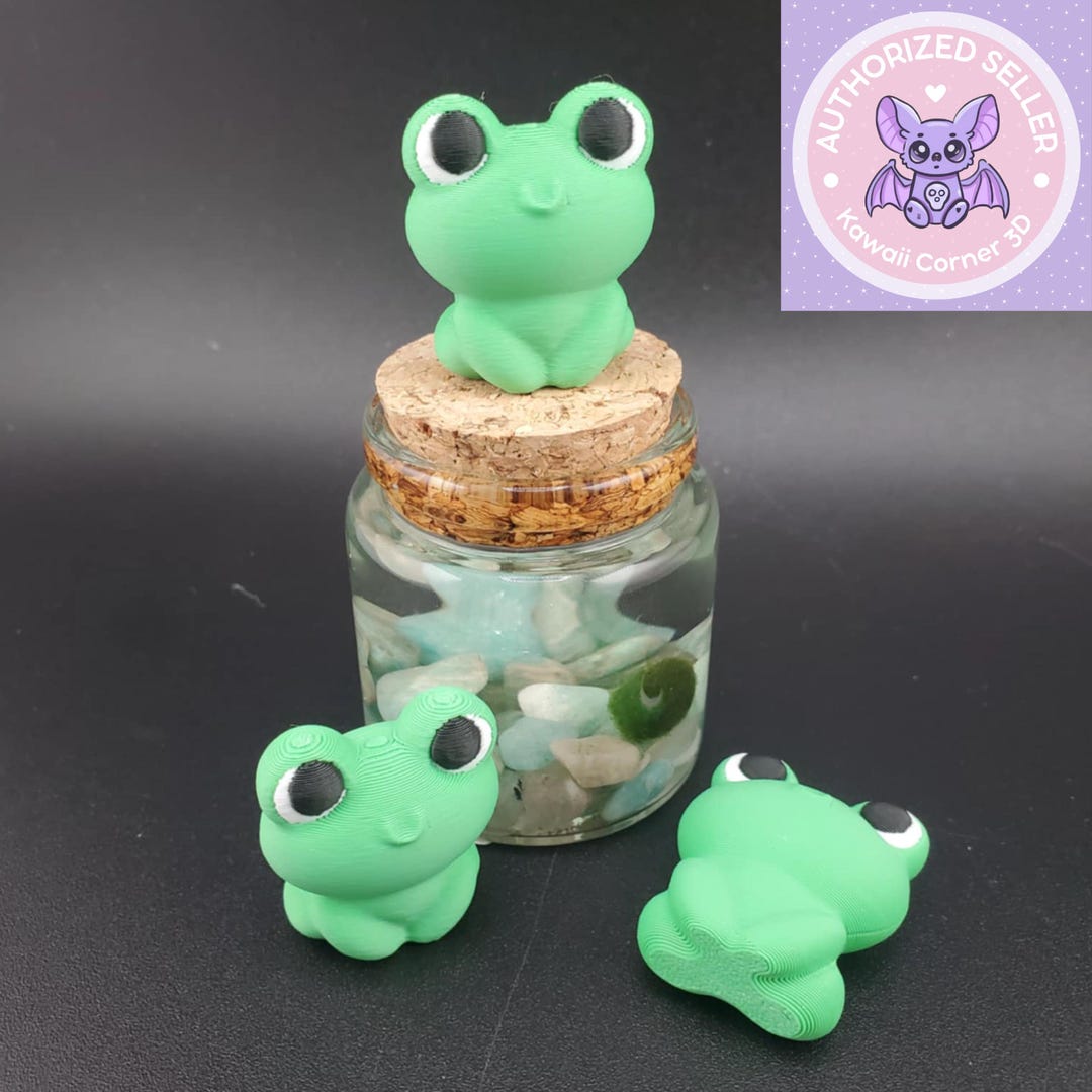 Kawaii Baby Frog 3 PACK 3D Printed Mini Pocket Desk Buddy Toy - Etsy