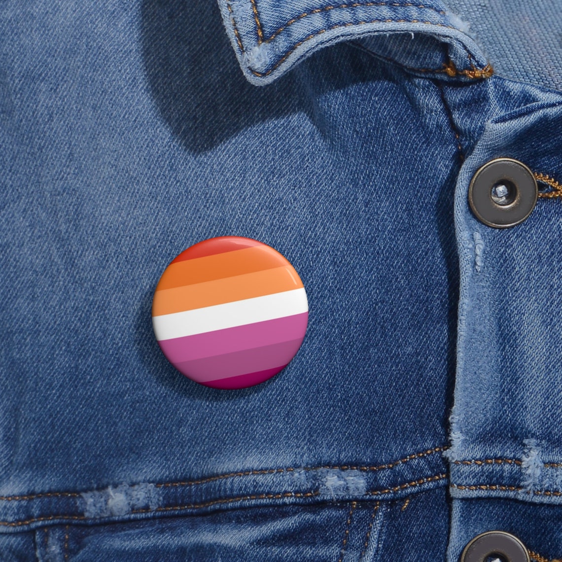 Lesbian Pride Flag, Rainbow Pride Flag Button, Perfect Gift for Pride ...