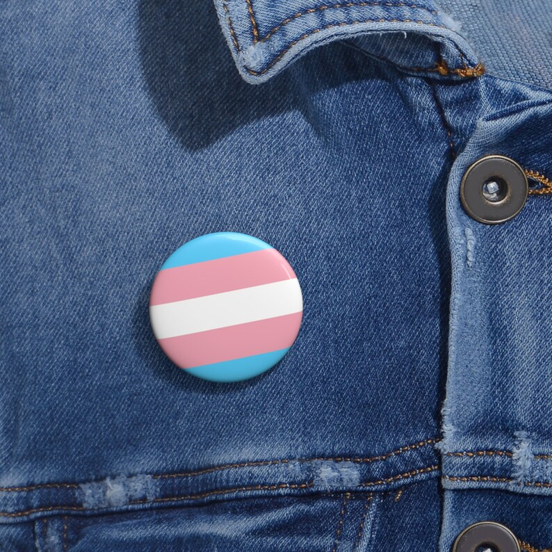 Transgender Pride Flag, Rainbow Pride Flag Button, Perfect Gift for ...
