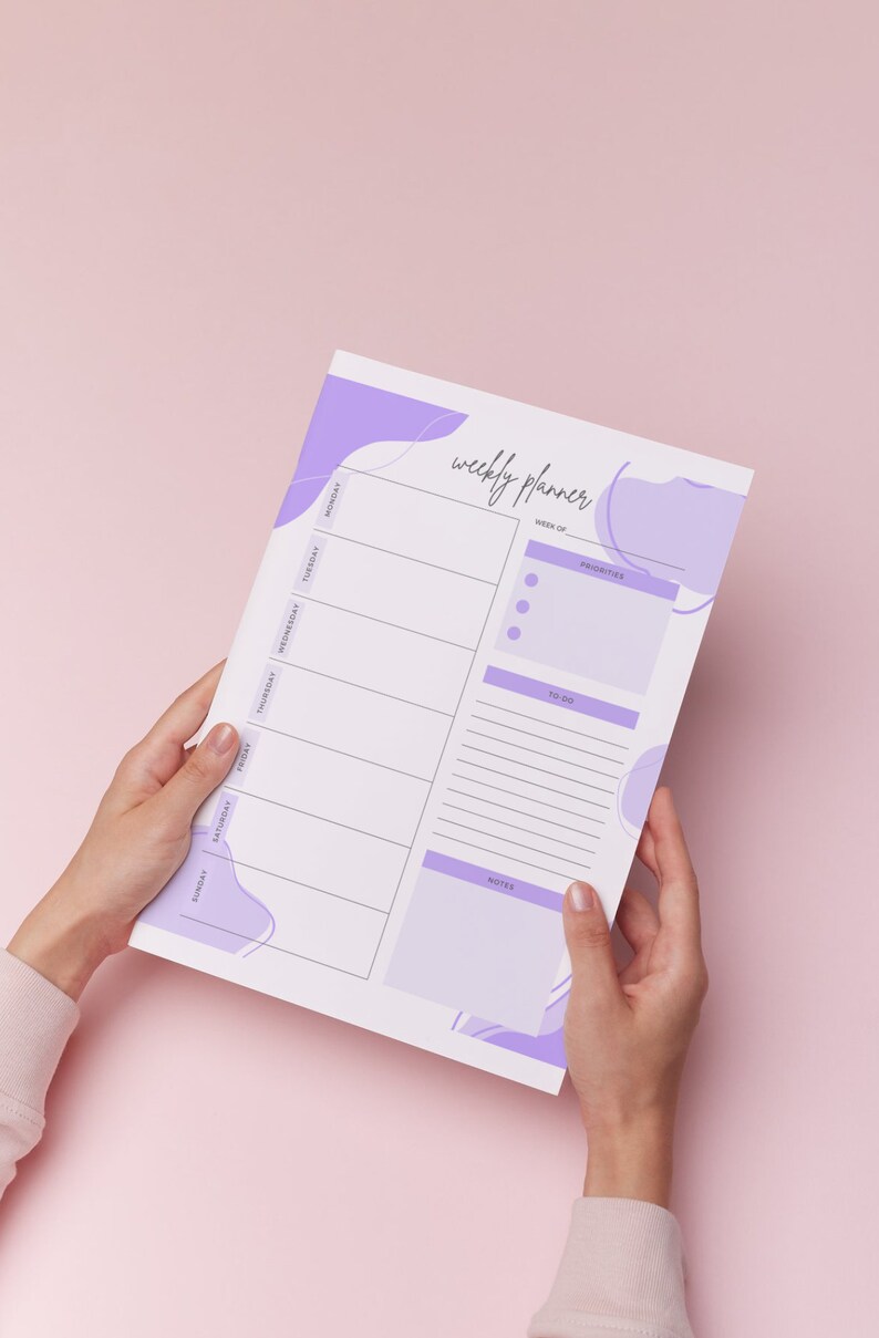 Girly Bubble Design Weekly Planner 14 Pages Instant Download Printable ...