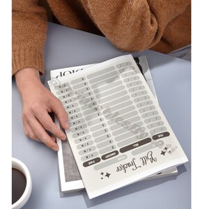 Cute Girly Bill Tracker Printable Template Easy Download - Etsy