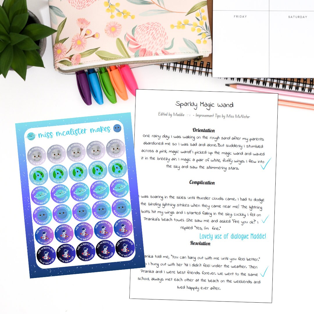 Space Merit Certificates for Awards Personalised Galaxy Stickers - Etsy