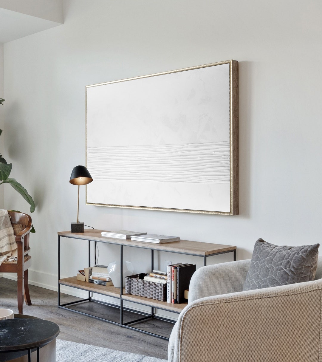 White Decor Wall Art White Minimalist Art White Textured Wall Art White ...