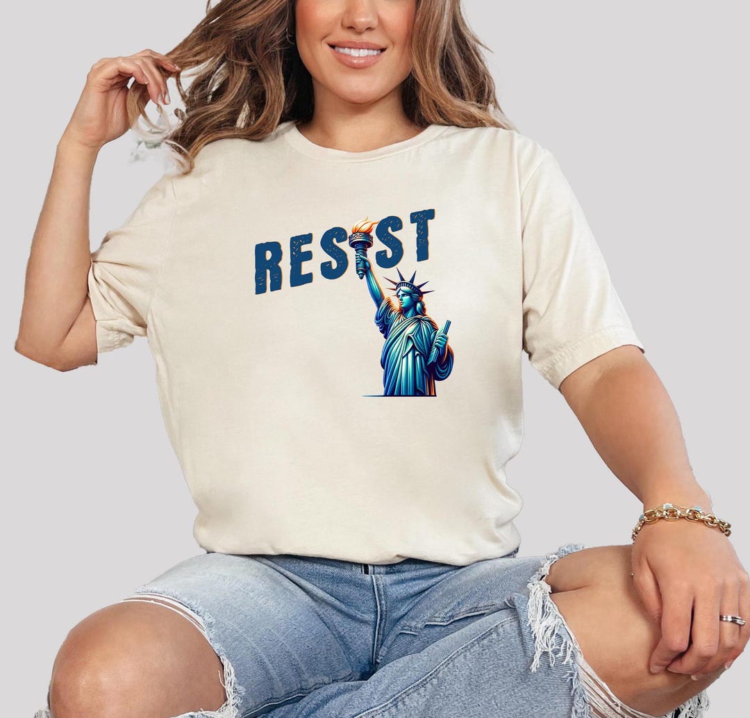 Comfort Colors® Resist Statue Tshirt, Feminist Gift Shirt, Protest and ...
