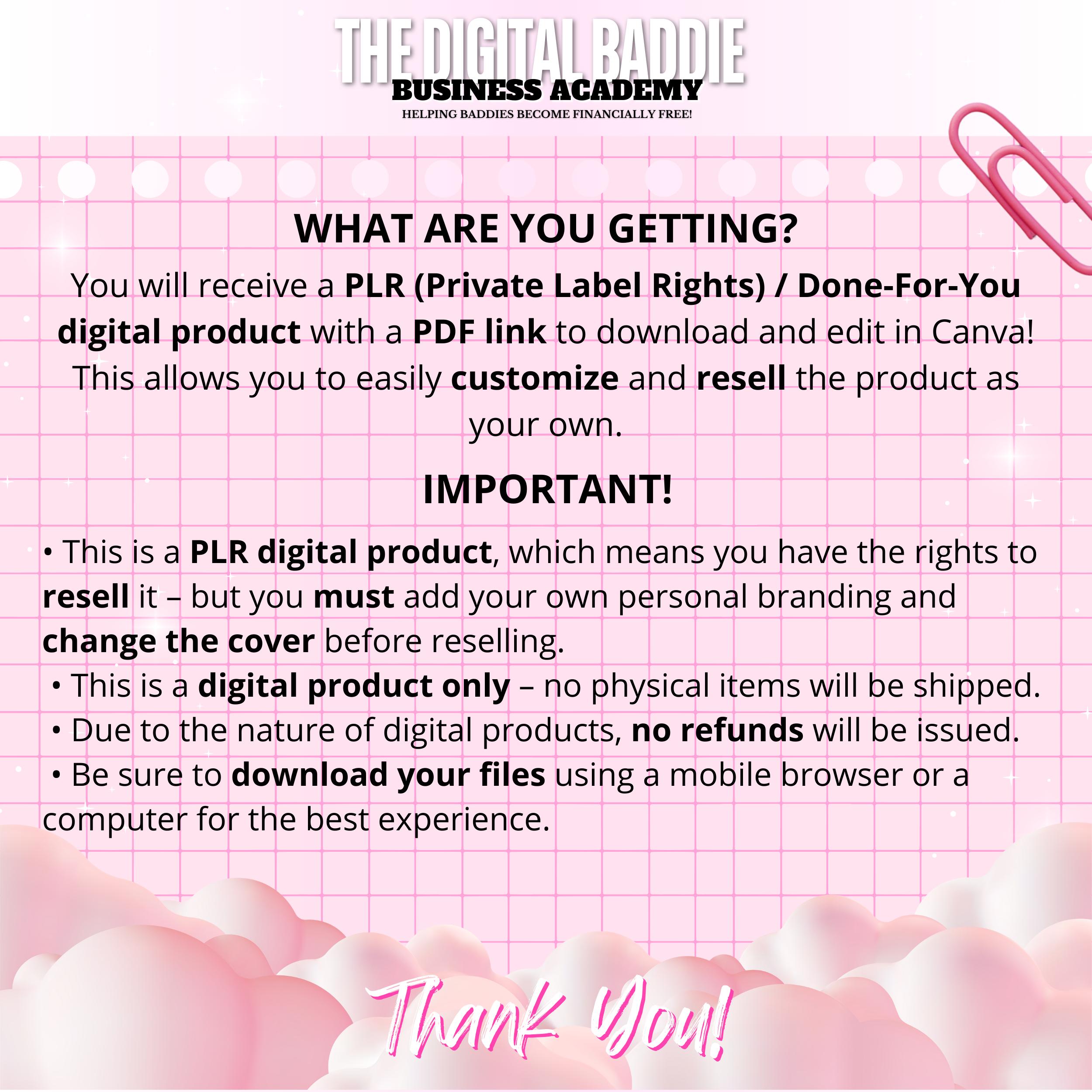 PLR Dfy Logos Glam Logo Customizable Design Done for You Logos Design ...