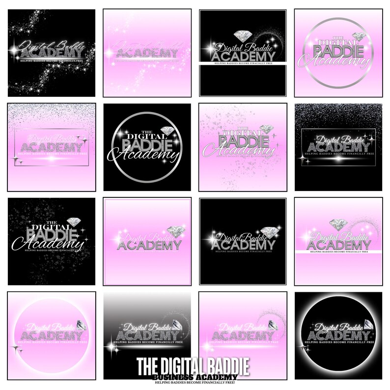 PLR Dfy Logos Glam Logo Customizable Design Done for You Logos Design ...